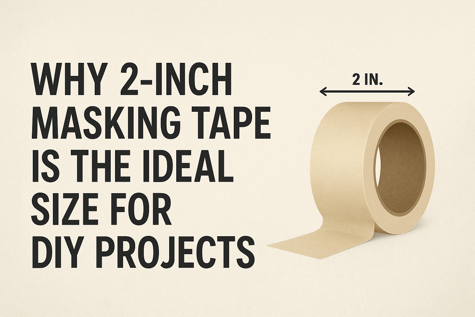 Why 2-Inch Masking Tape Is the Ideal Size for DIY Projects