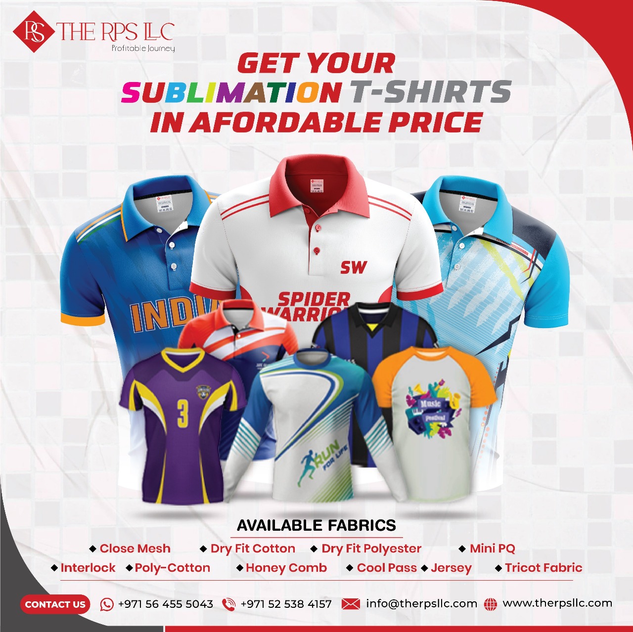 Dye Sublimation T-Shirts in Dubai – Stylish, Durable, and Customizable